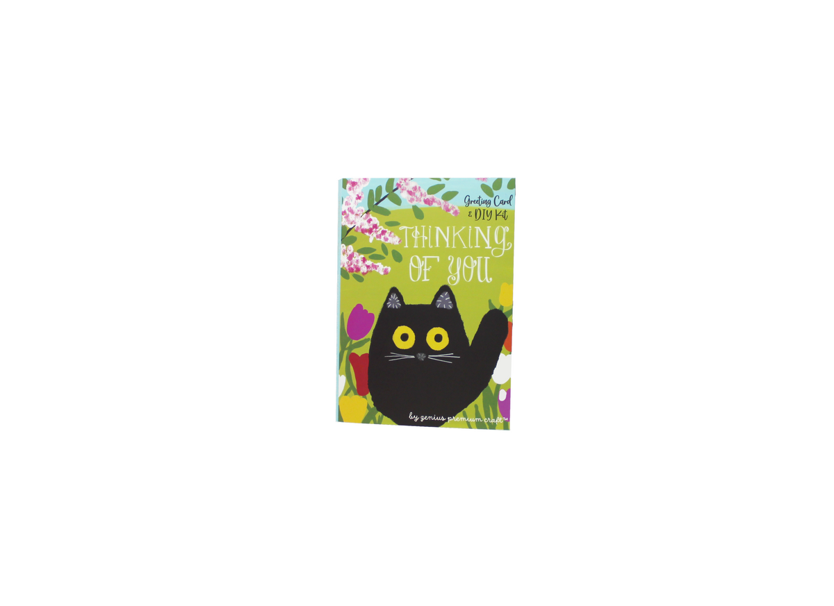 Maud Lewis Inspired Greeting Card Kits - Thinking of You (Three Black ...